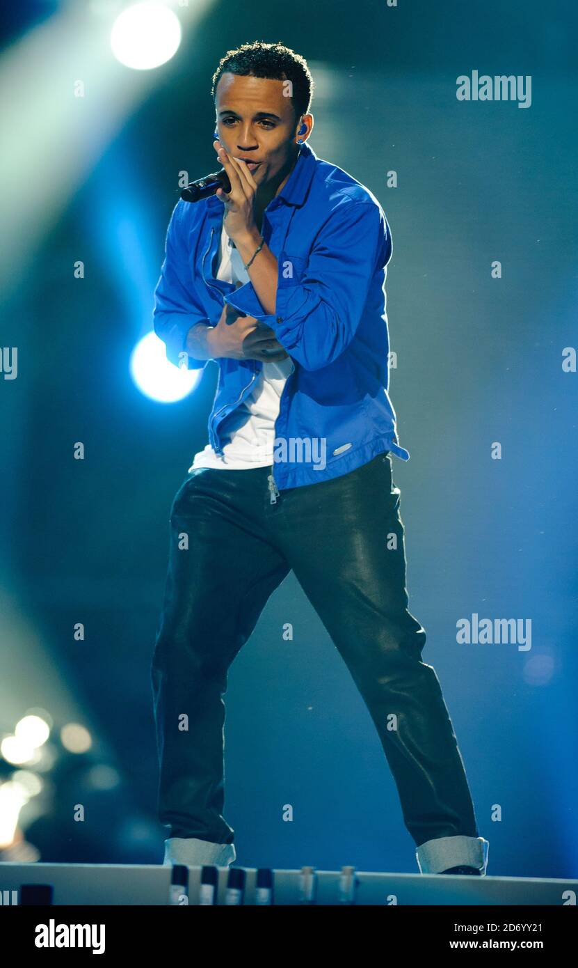 Aston of JLS performing on stage at the Michael Forever Michael Jackson ...
