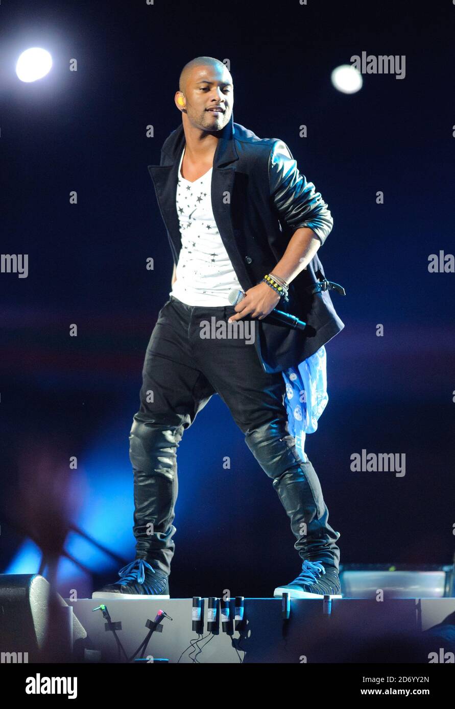JB of JLS performing on stage at the Michael Forever Michael Jackson ...