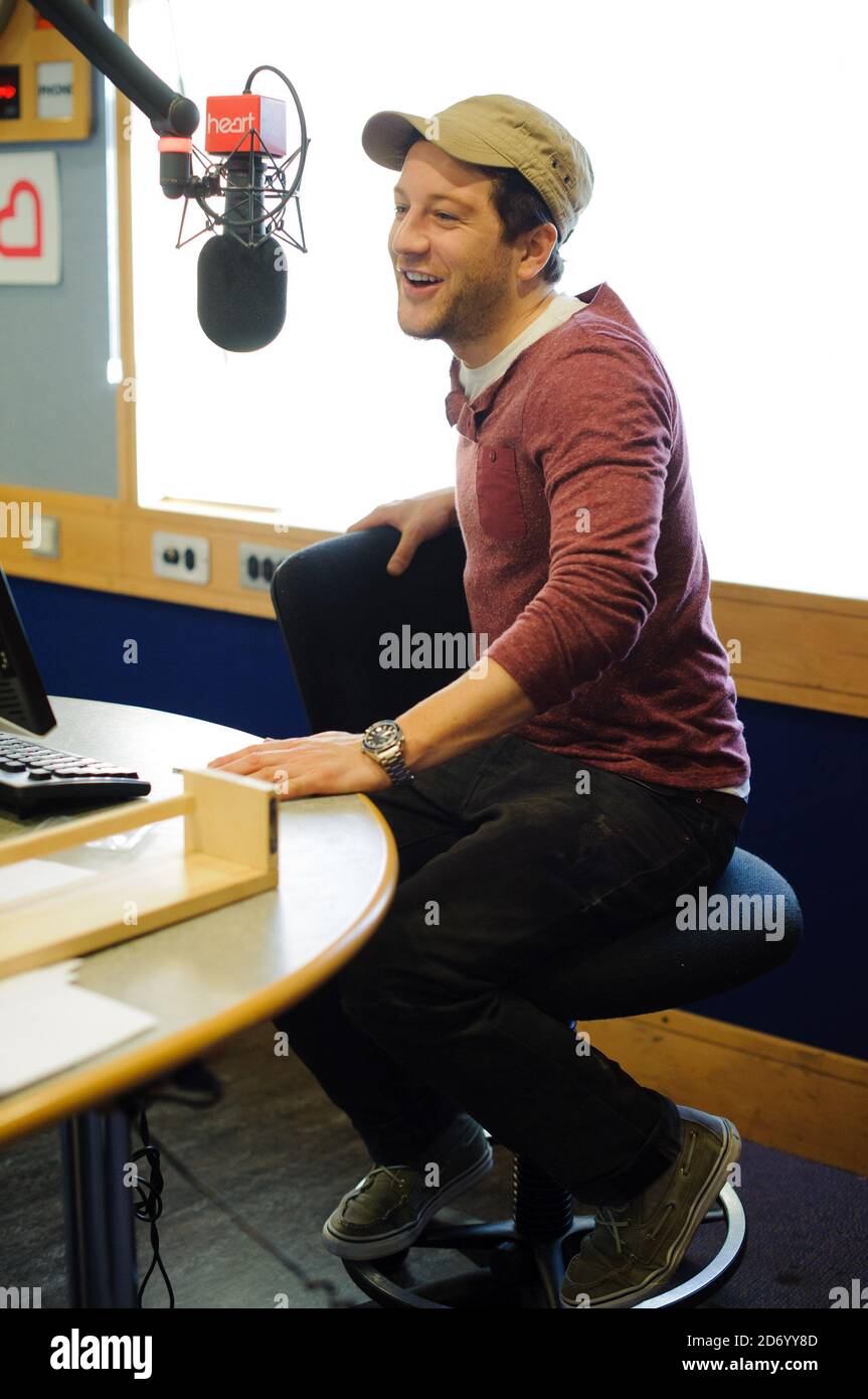 Matt Cardle is interviewed one Heart Breakfast by Jamie Theakston and ...