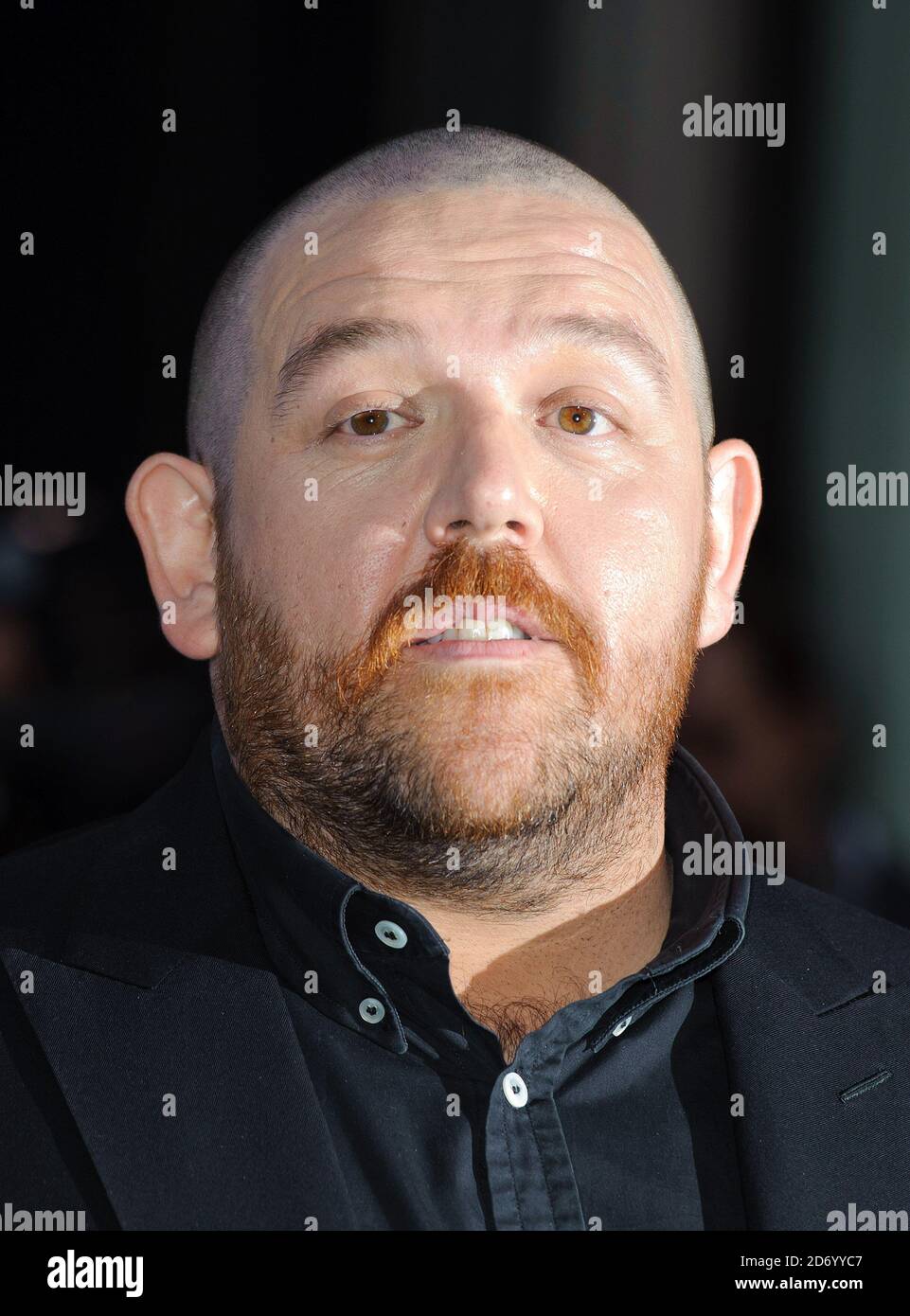 Nick Frost attending the premiere of Tintin, at the Odeon cinema in ...