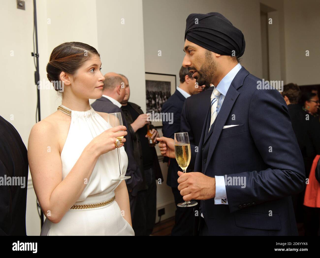 Gemma Arterton and Kulveer Ranger attending the private view of 'Amazon ...