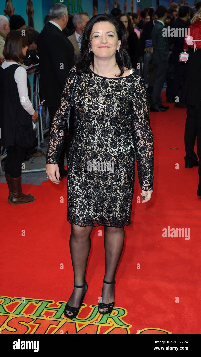 Sarah Smith arrives at the premiere of Arthur Christmas, at the Empire ...