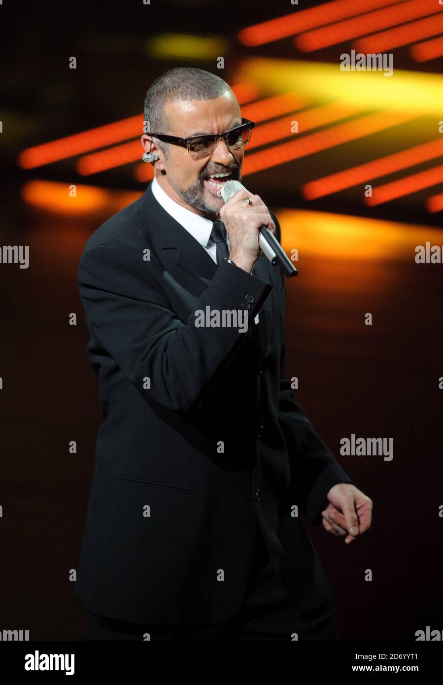 George Michael performing on stage at the Royal Opera House in Covent ...