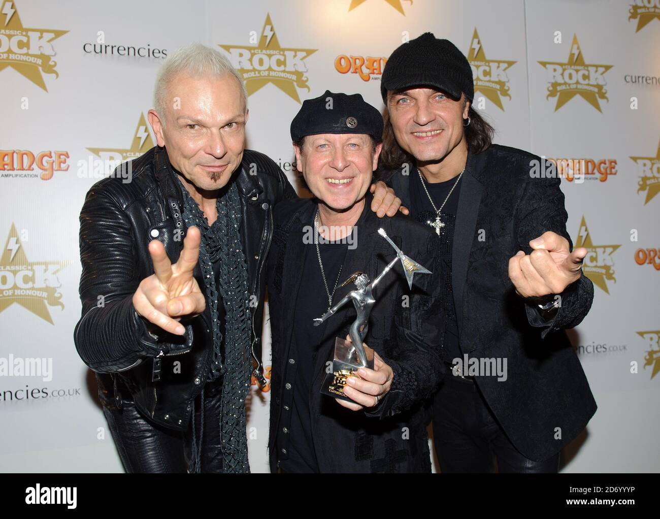 Metal Guru award winners The Scorpions in the press room, at the ...