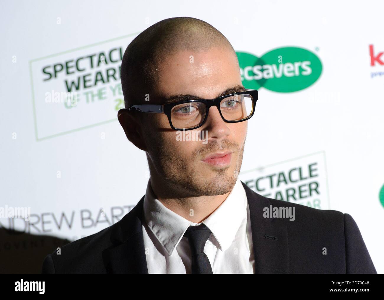 Max George attends the Specsavers Spectacle Wearer of the Year grand ...