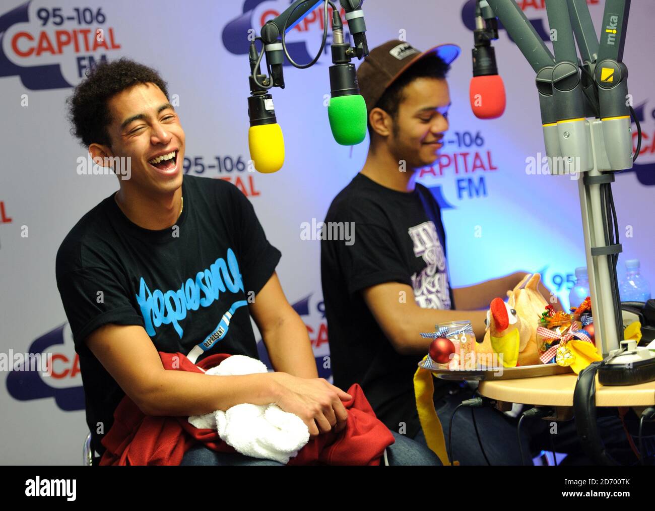Rizzle Kicks pictured during an interview backstage at the Capital FM ...