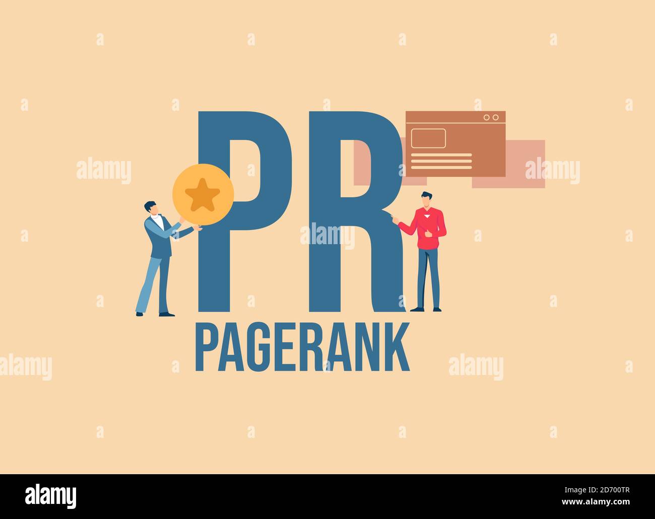 PR Pagerank concept. Investment business strategy payment by cash and credit card social media ...