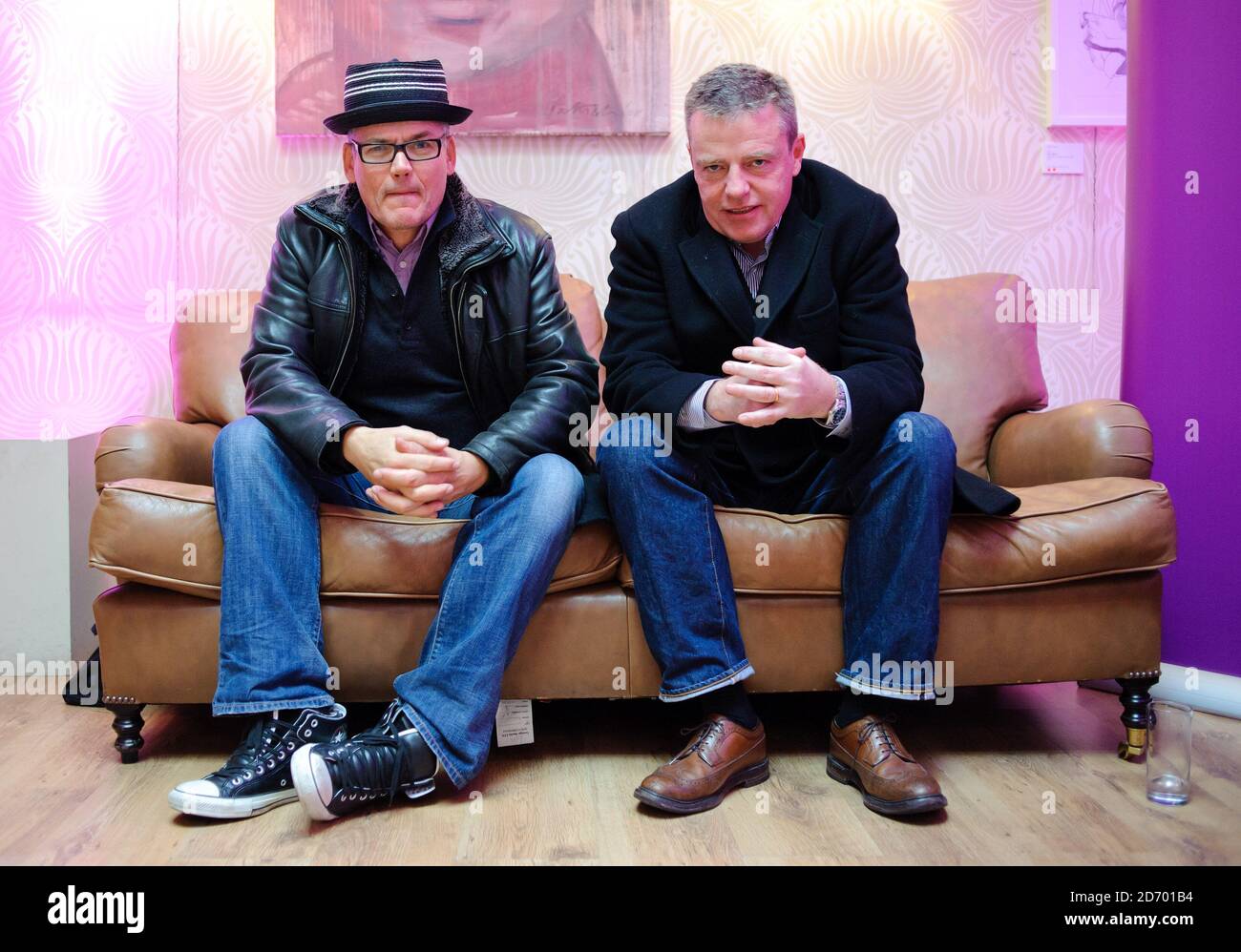 Suggs and Michael Barson of Madness pictured at the Absolute Radio ...