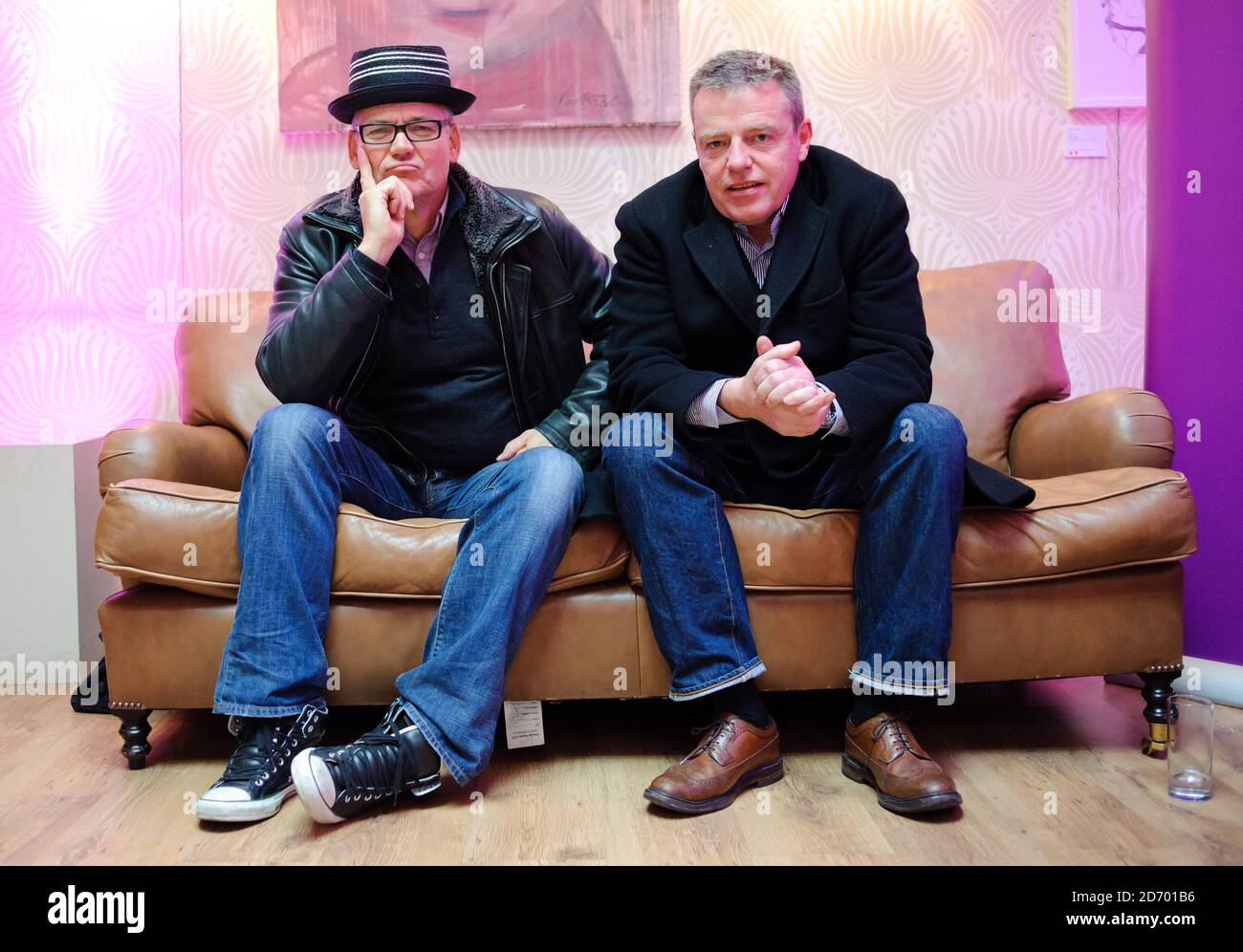 Suggs and Michael Barson of Madness pictured at the Absolute Radio ...