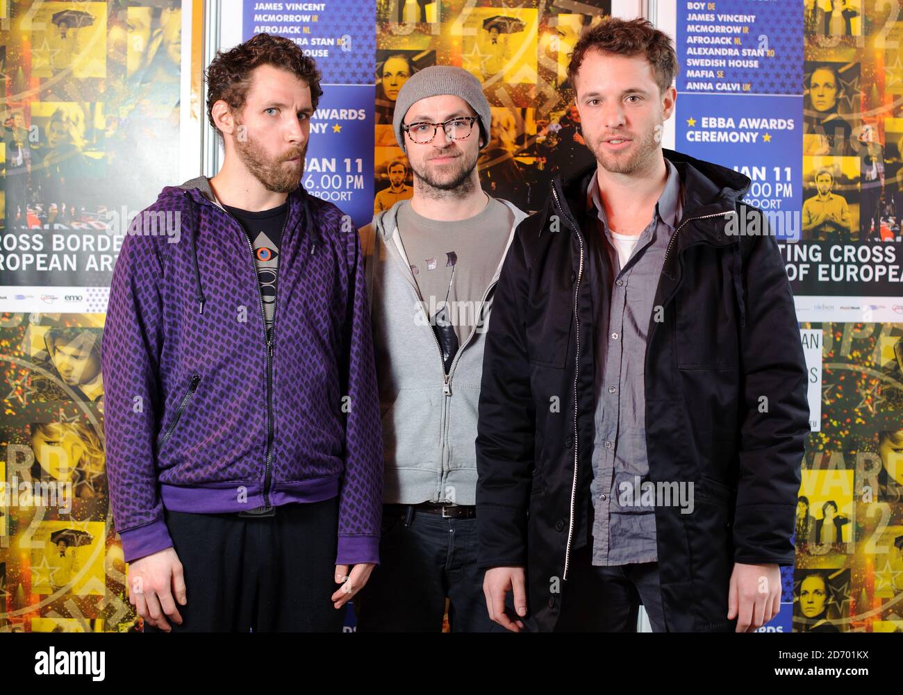 Austrian band Elektro Guzzi pictured backstage at the European Border ...