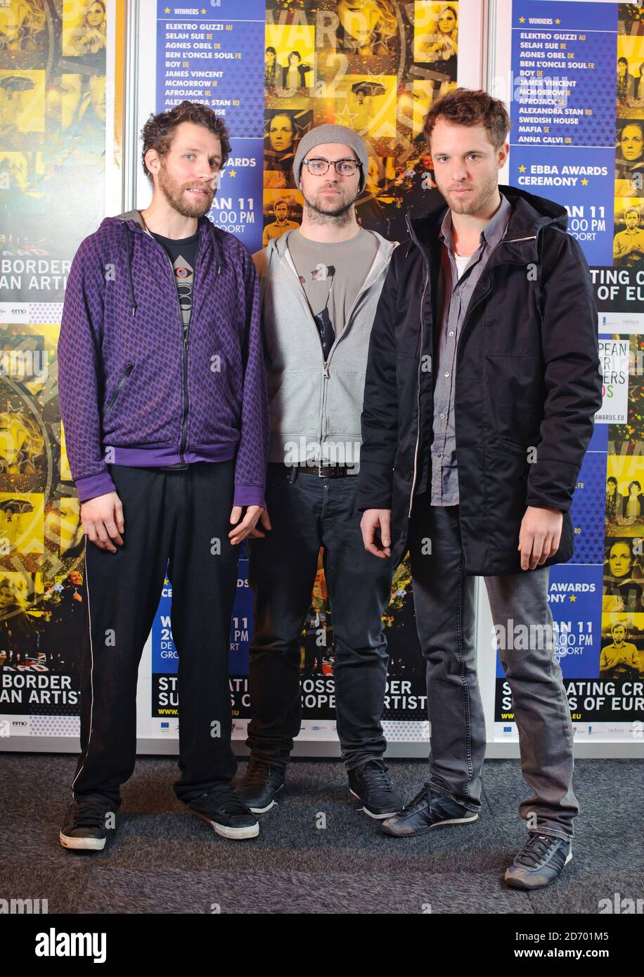 Austrian band Elektro Guzzi pictured backstage at the European Border ...