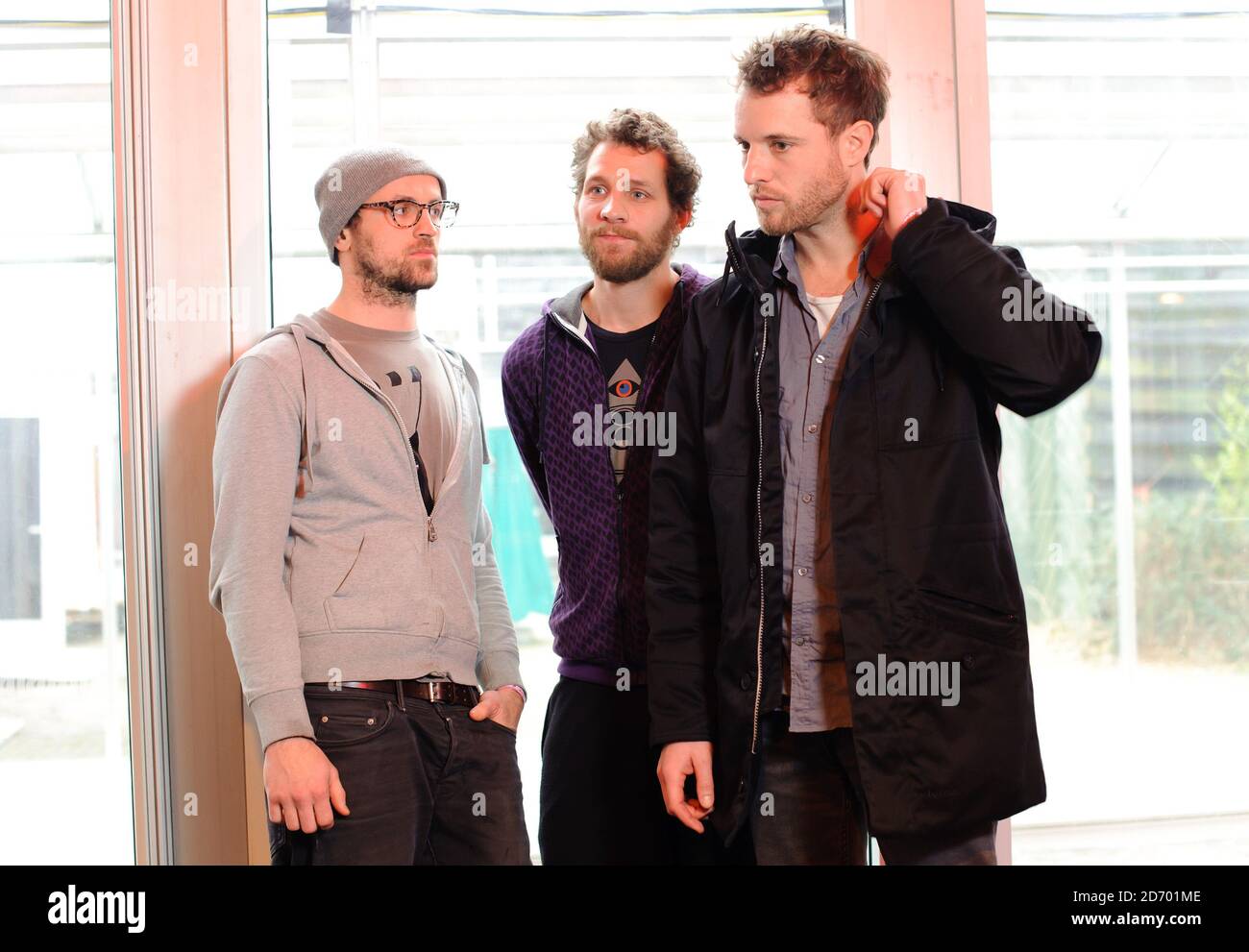 Austrian band Elektro Guzzi pictured backstage at the European Border ...