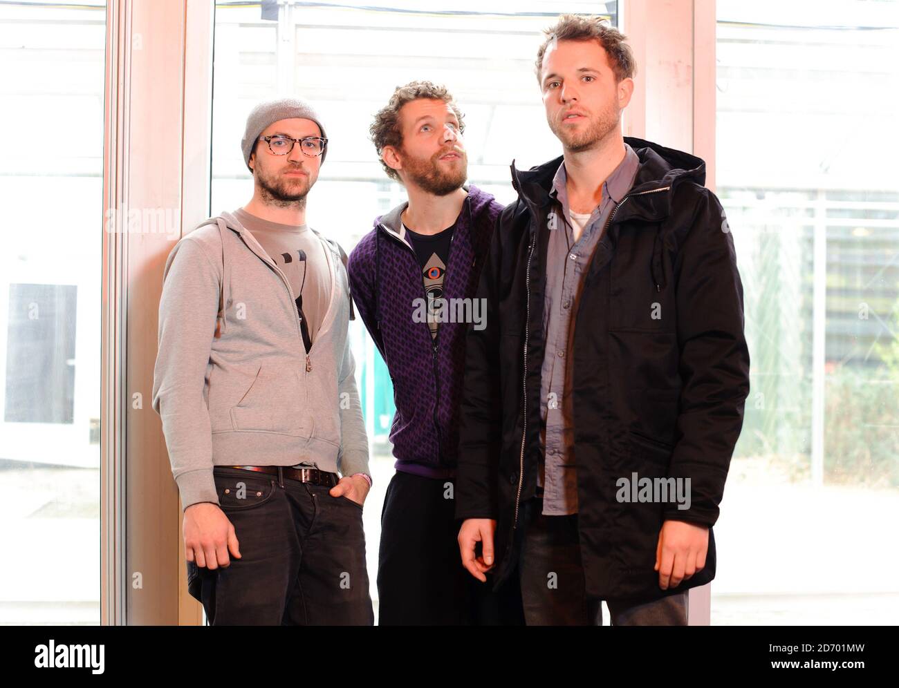 Austrian band Elektro Guzzi pictured backstage at the European Border ...
