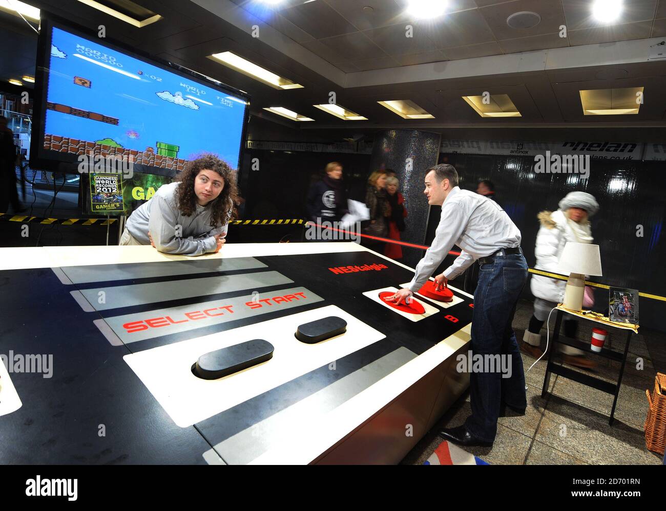 The world's largest video game controller pictured at the launch of the ...