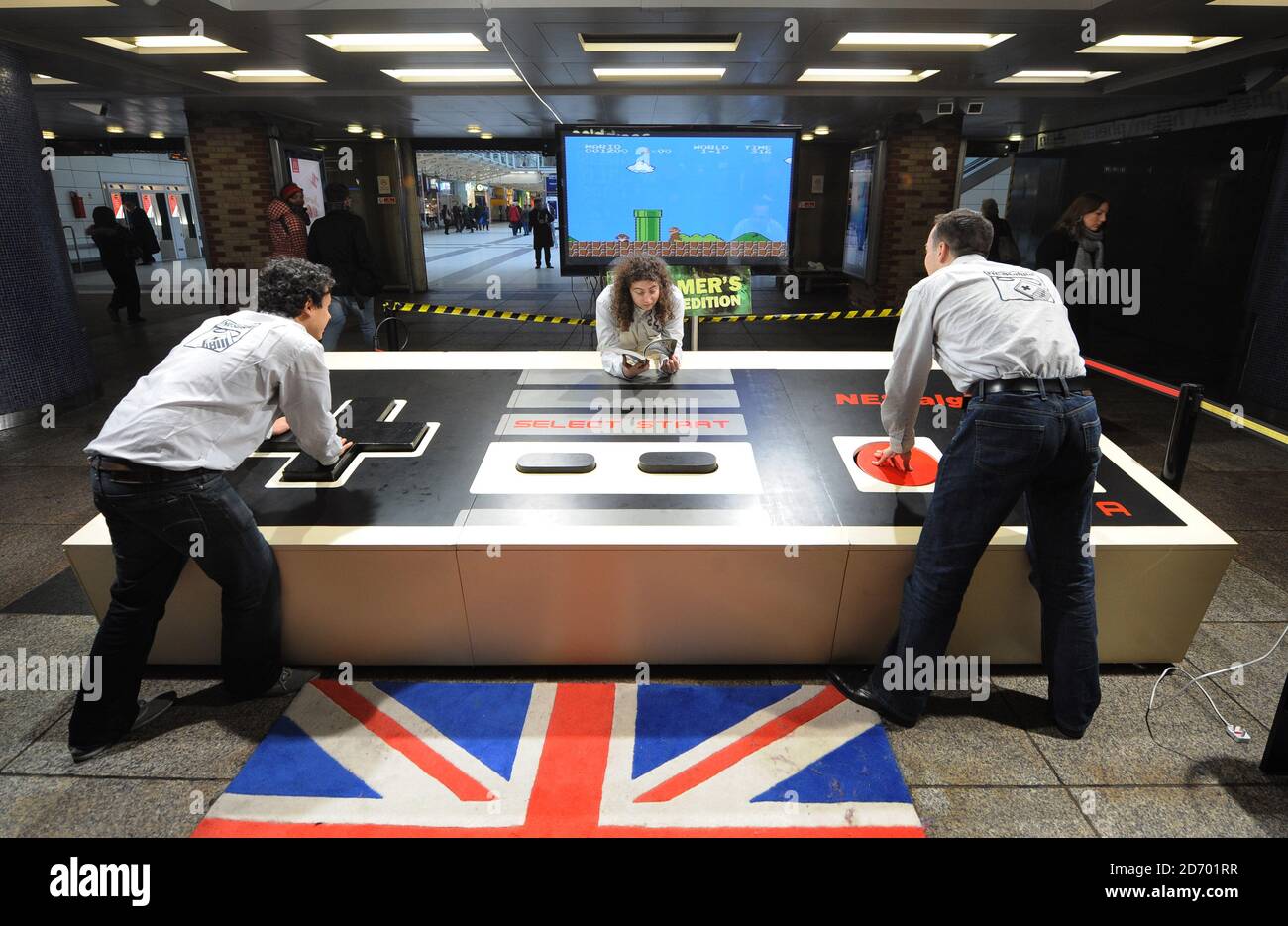 The world's largest video game controller pictured at the launch of the ...