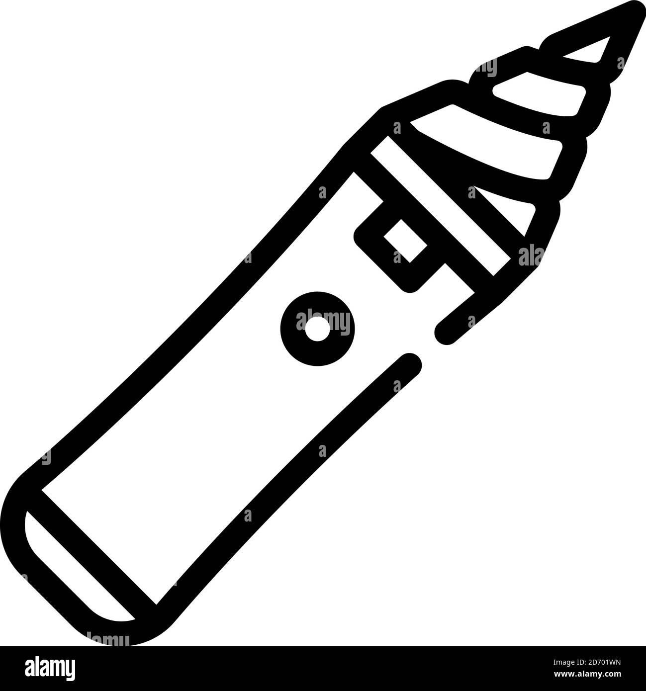 device for cleaning ears line icon vector illustration Stock Vector ...