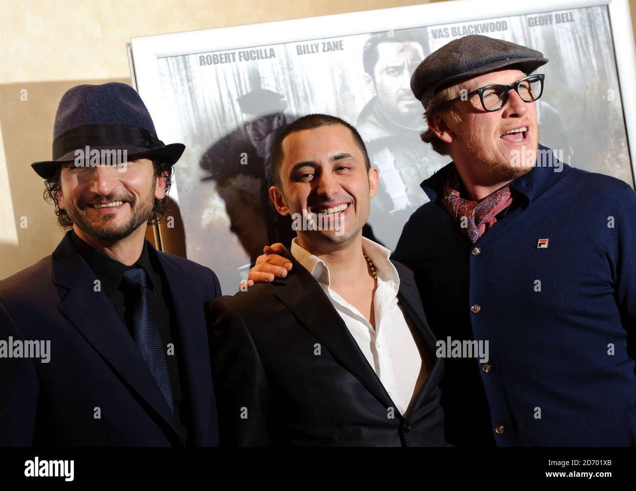 Paris Leonti, Robert Fucilla and Geoff Bell attending the premiere of ...