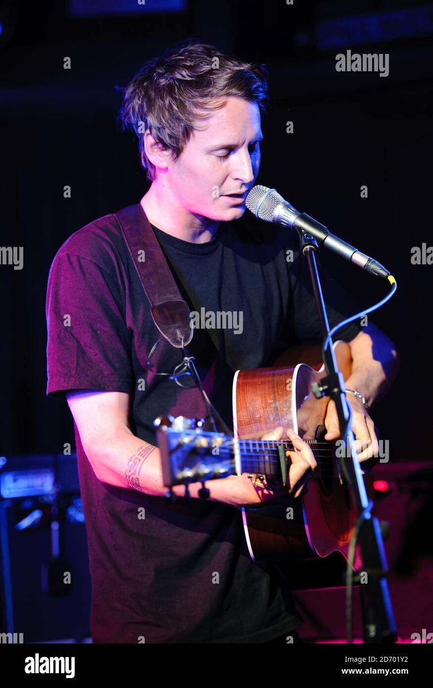 Ben Howard performing at the Hard Rock Cafe in central London, during a ...