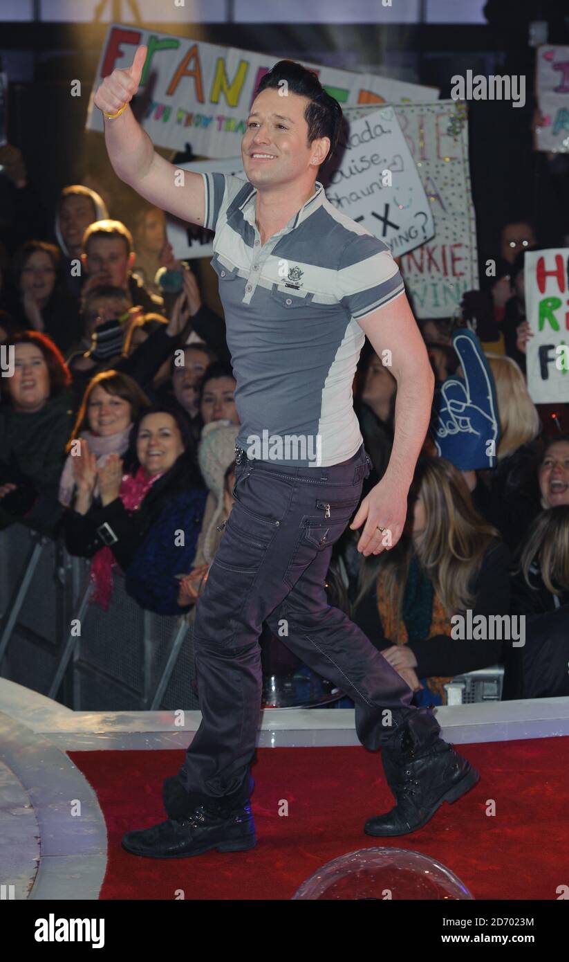 Andrew Stone attending the final of Celebrity Big Brother 2012, in ...