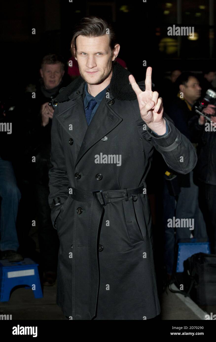 Matt Smith arriving at the Evening Standard British Film Awards 2012 ...