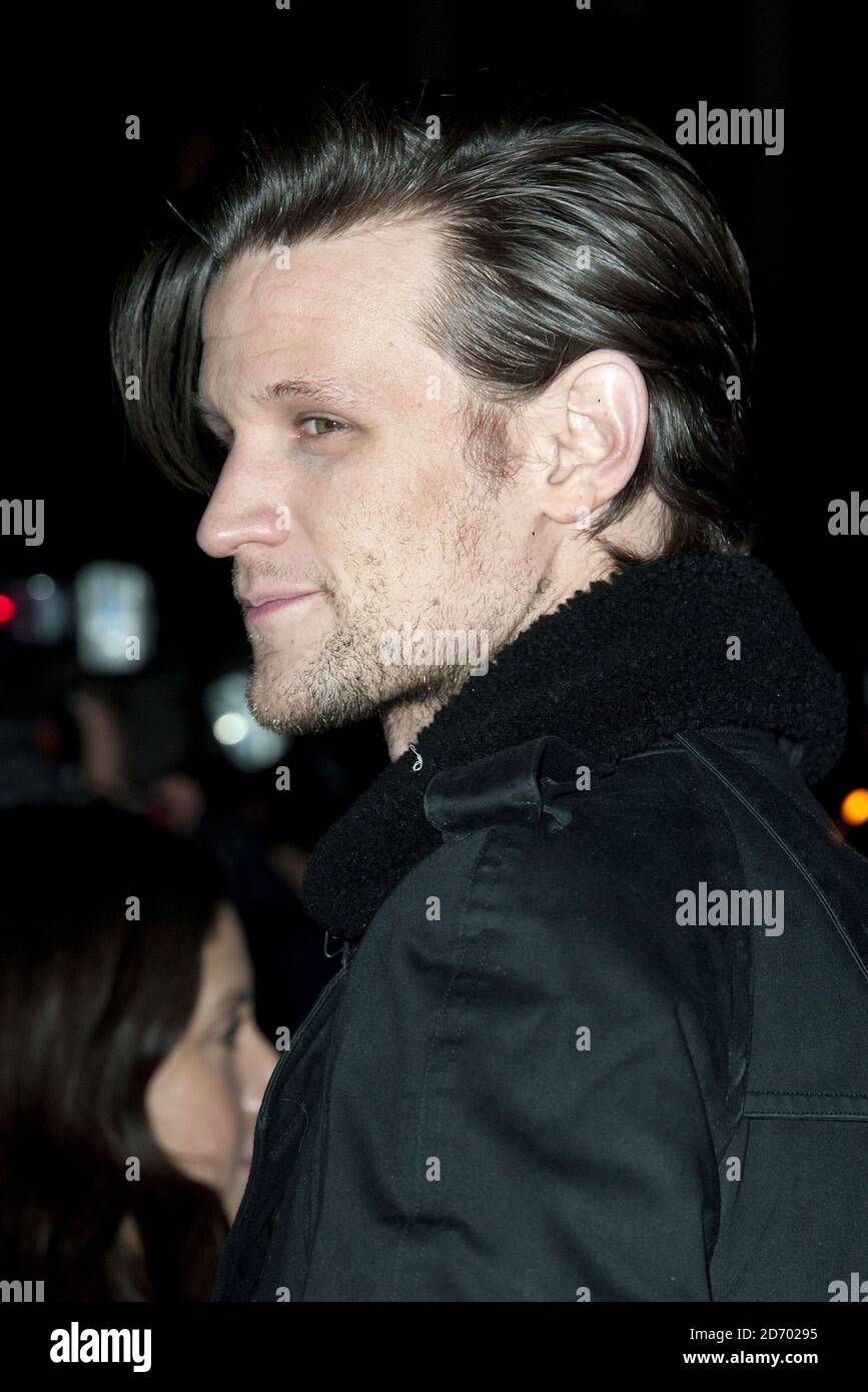 Matt Smith arriving at the Evening Standard British Film Awards 2012 ...