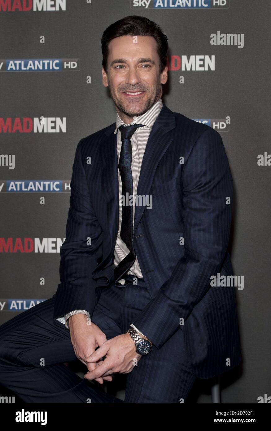 Actor Jon Hamm at the Curzon Mayfair cinema, before The BAFTA Interview ...