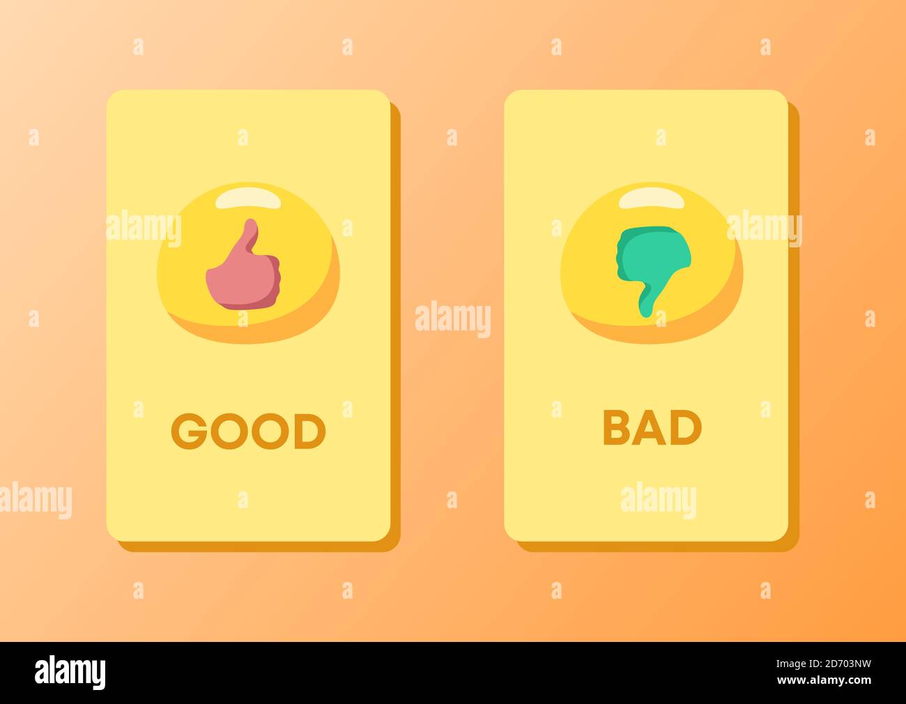 Good and bad rating. Thumb up down positive and negative reviews from ...