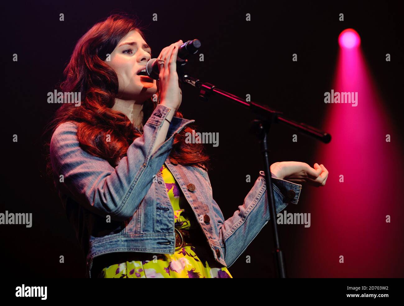 Ali Isabella performing at the Wembley and Belfast International ...