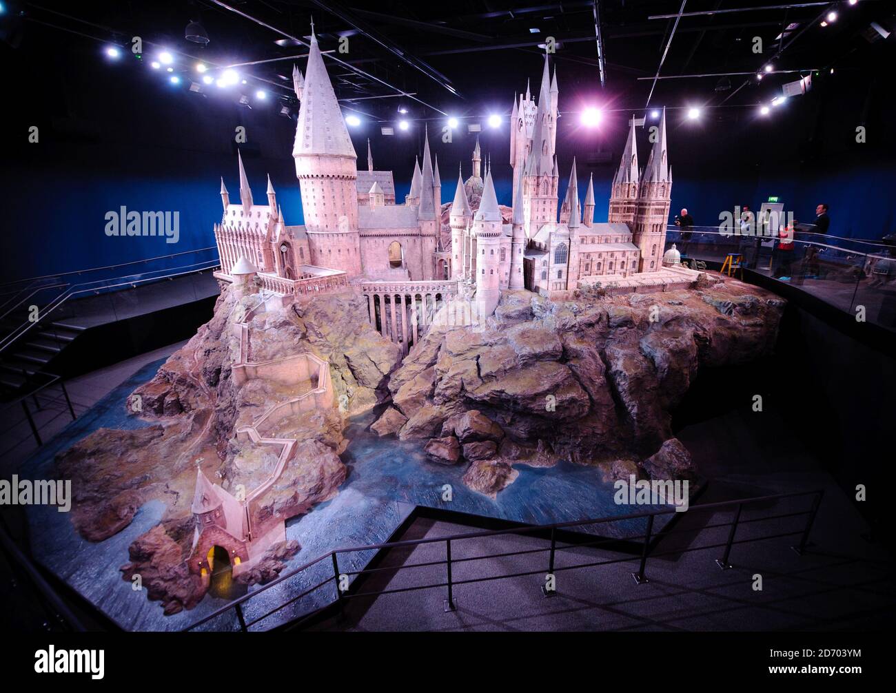 The hand-made 1:24 scale model of Hogwarts, which was used in the ...
