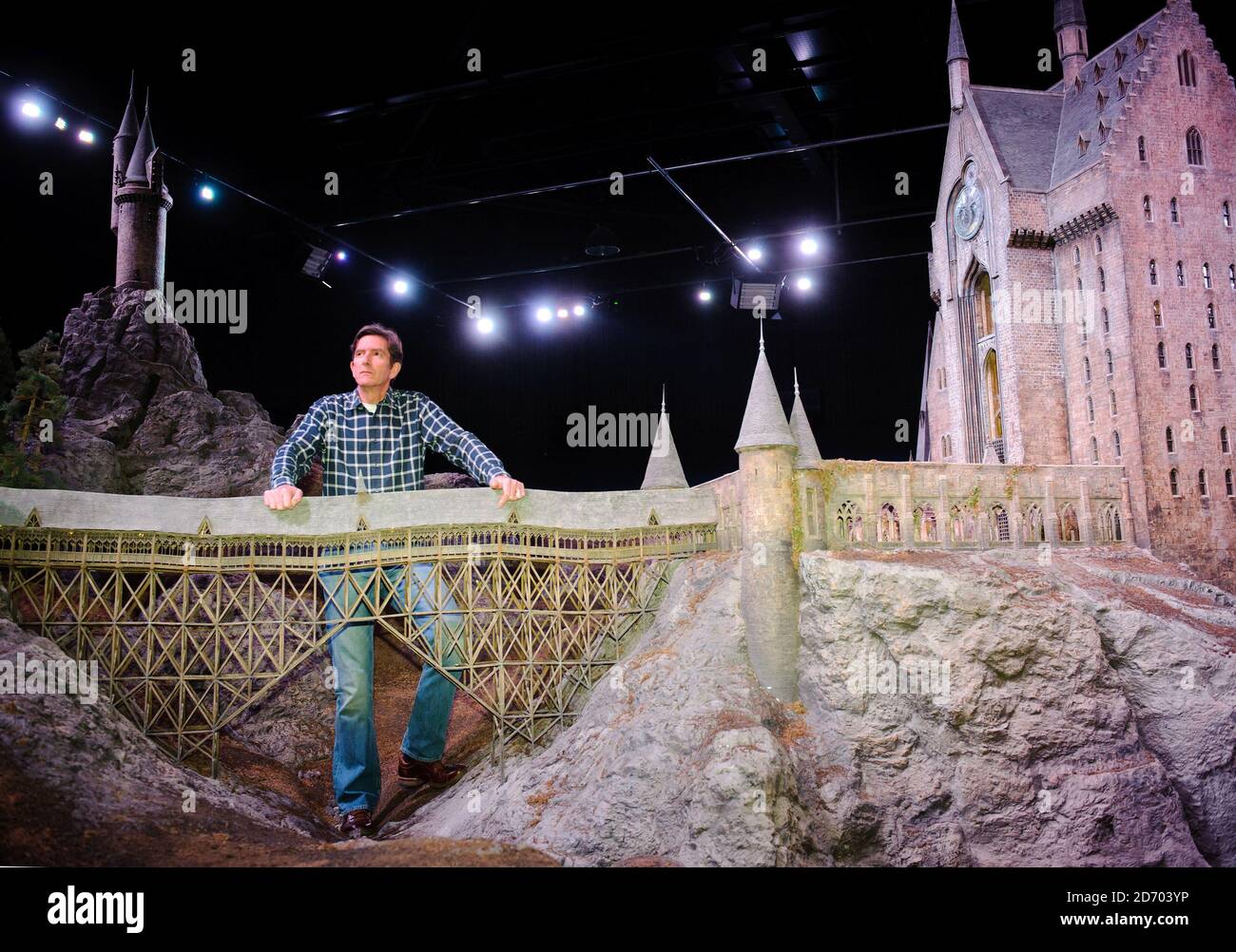 Model supervisor Jose Granell pictured with the hand-made 1:24 scale ...