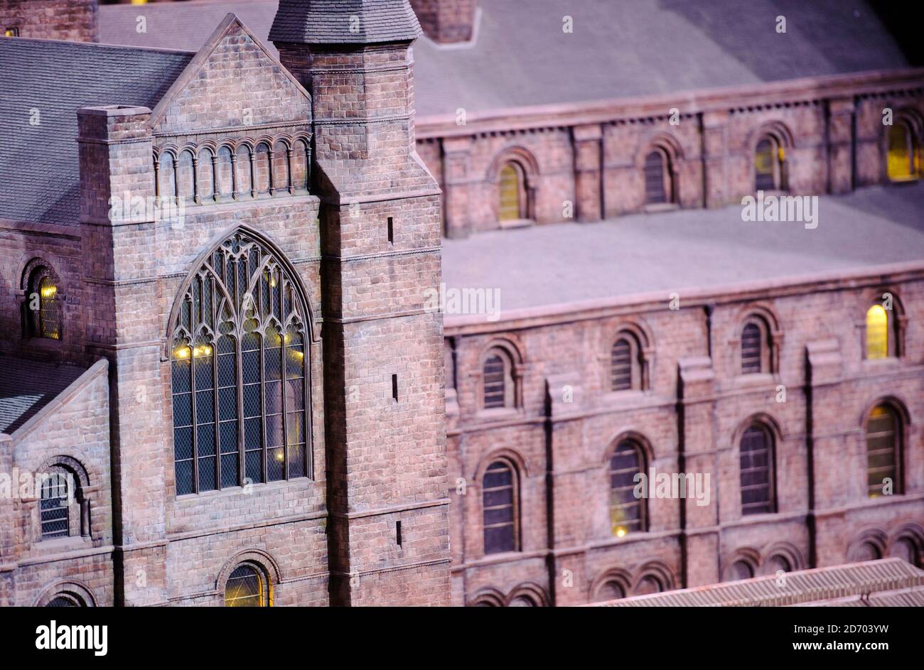 The hand-made 1:24 scale model of Hogwarts, which was used in the ...