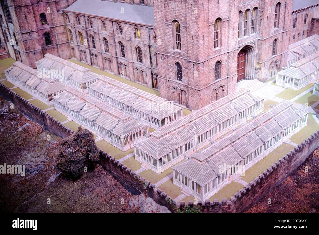The hand-made 1:24 scale model of Hogwarts, which was used in the ...