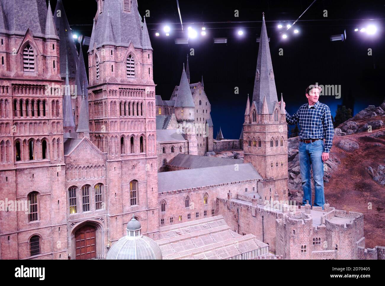 Model supervisor Jose Granell pictured with the hand-made 1:24 scale ...