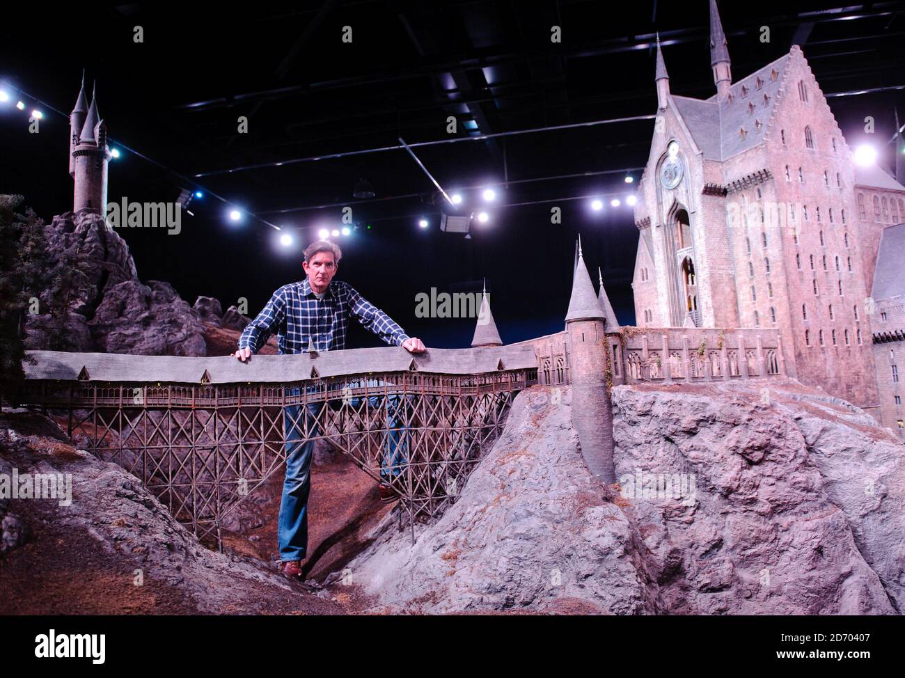 Model supervisor Jose Granell pictured with the hand-made 1:24 scale ...