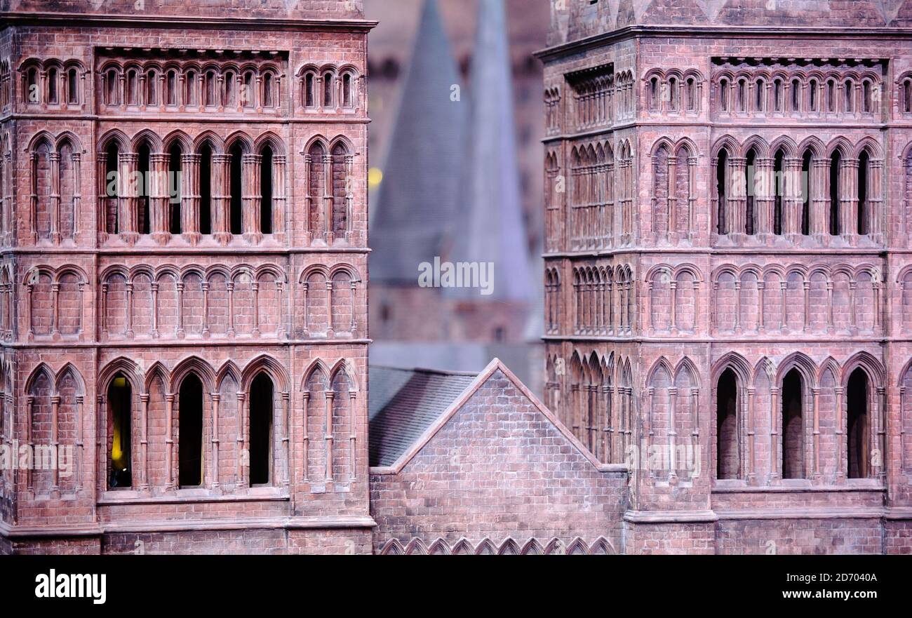 The hand-made 1:24 scale model of Hogwarts, which was used in the ...