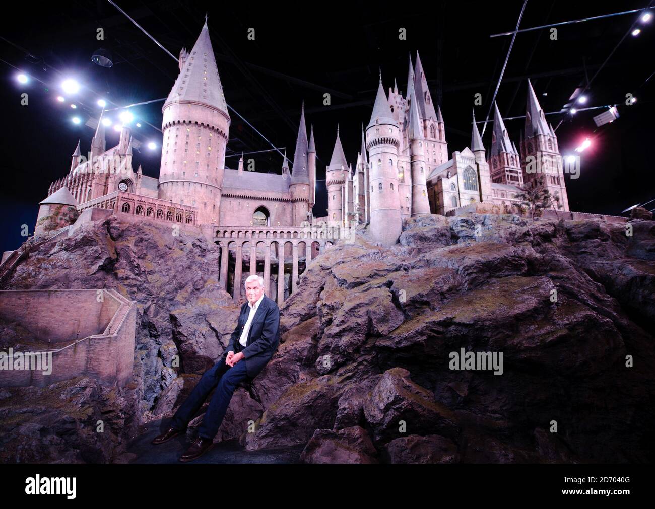 Production Set Designer Stuart Craig pictured with the hand-made 1:24 ...