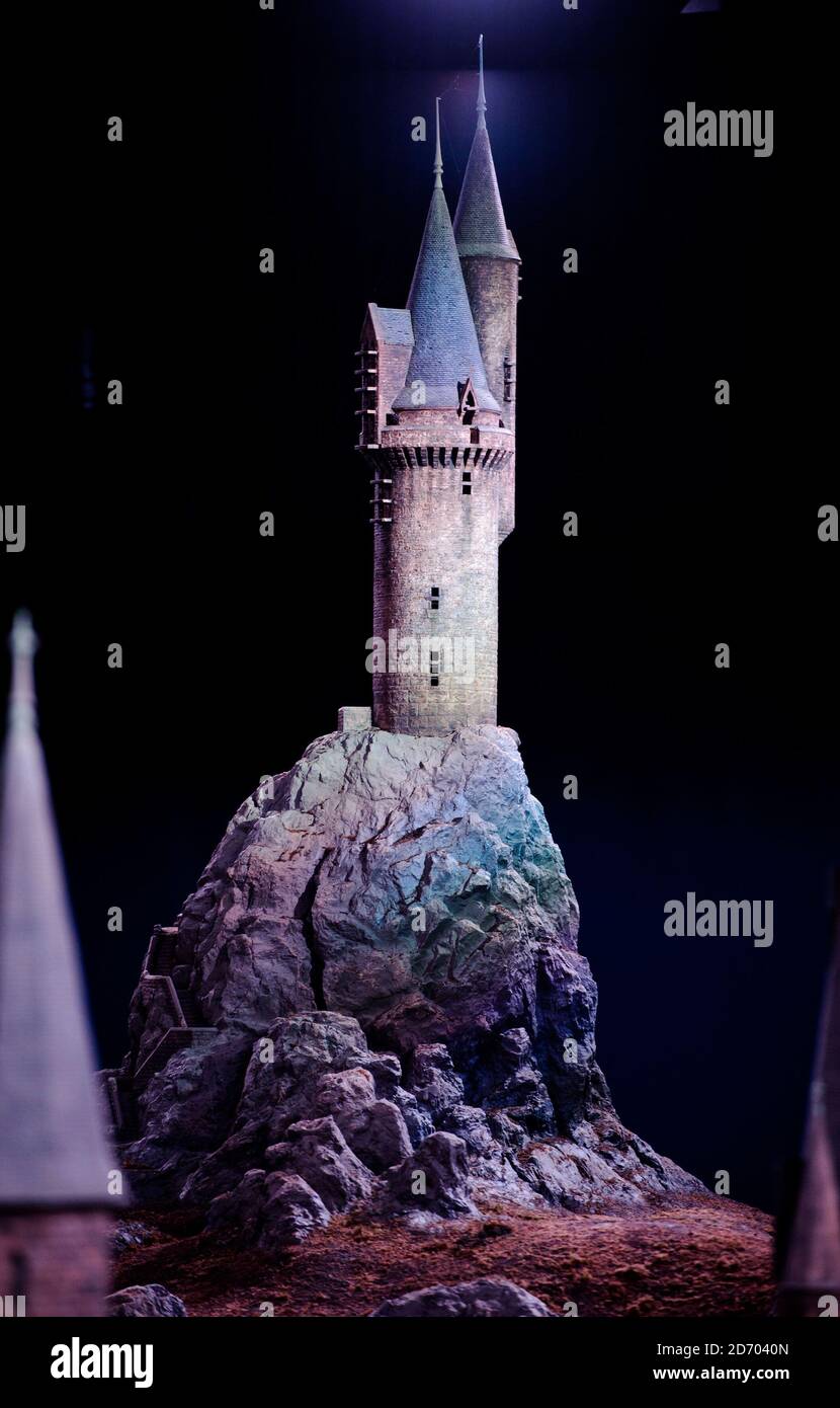 The hand-made 1:24 scale model of Hogwarts, which was used in the ...
