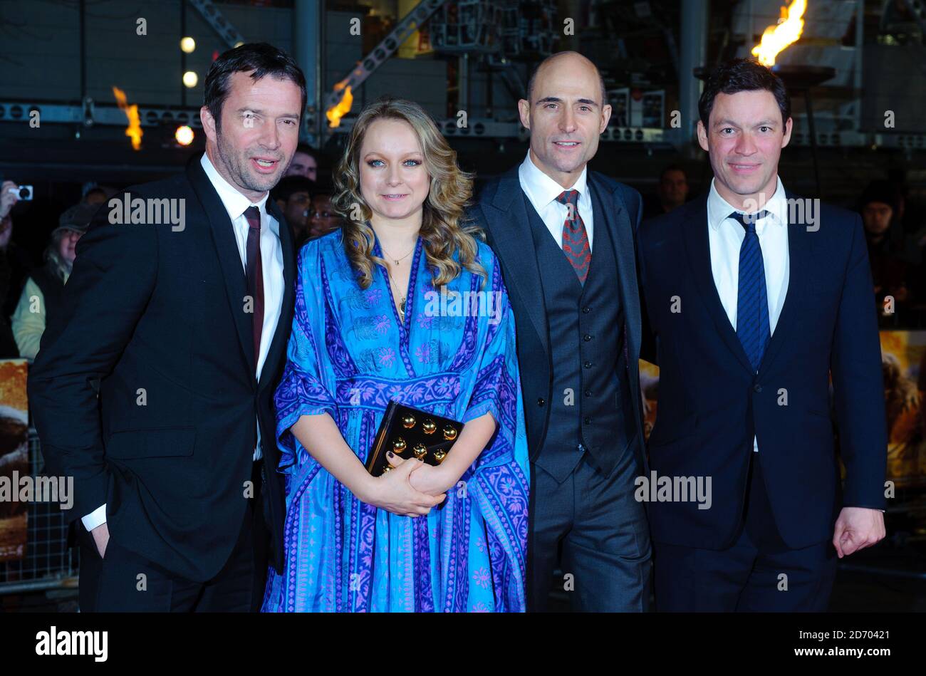 (l-r) James Purefoy, Samantha Morton, Mark Strong and Dominic West ...