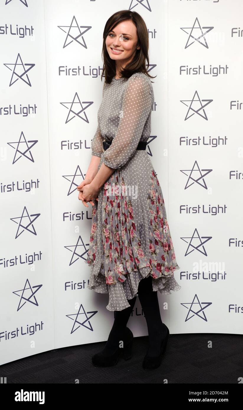 Laura Haddock attending the First Light Awards 2012, honouring young ...