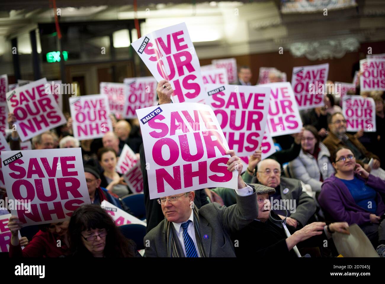 Protesters from various trade unions and campaign groups attending the ...