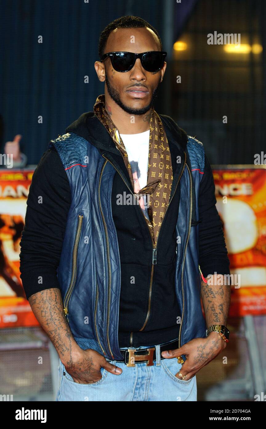 Angel arriving at the premiere of Street Dance 2, at the O2 Arena in ...