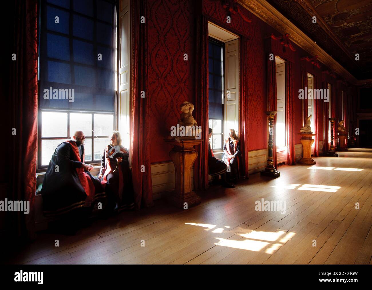 Staff in costume pictured in Kensington Palace, were the public ...