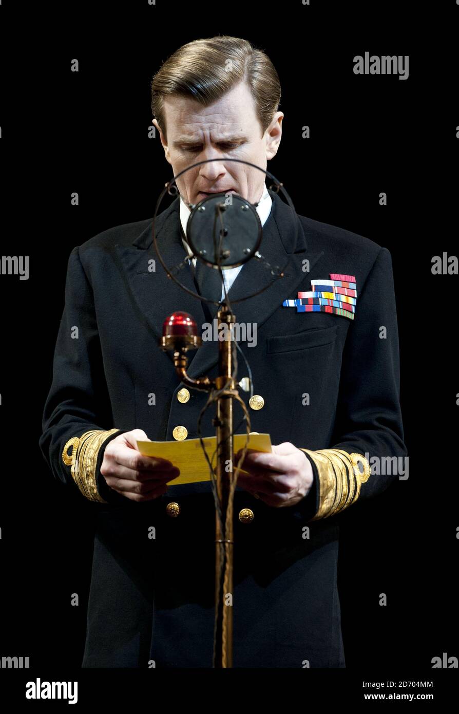 Charles Edwards pictured during a dress rehearsal for The King's Speech ...