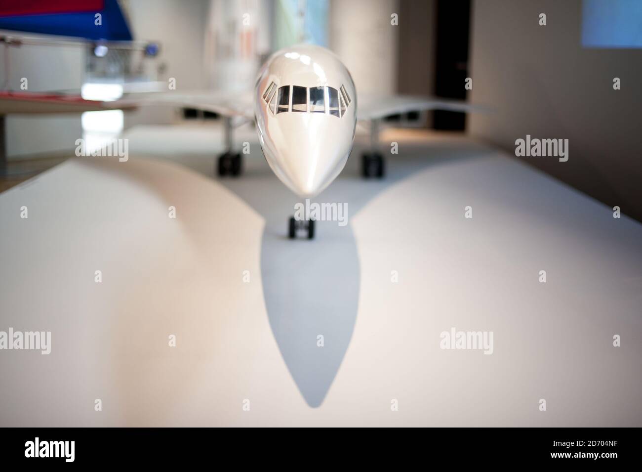 A model of Concorde on display at British Design 1948-2012: Innovation ...