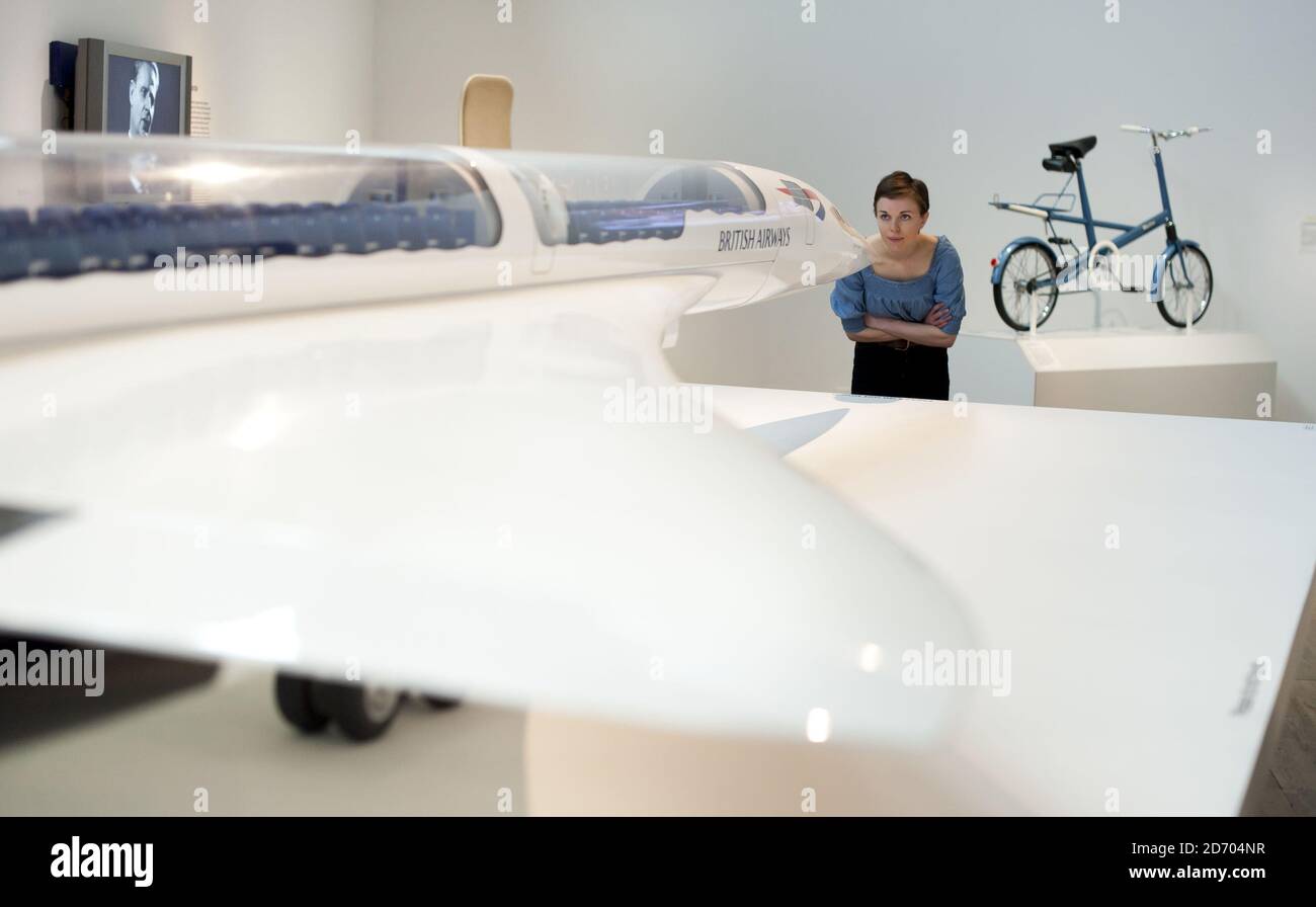 A model of Concorde on display at British Design 1948-2012: Innovation ...