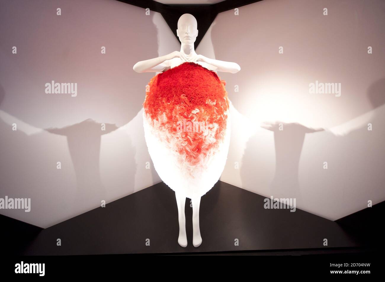 A dress by Hussein Chalayan on display at British Design 1948-2012 ...