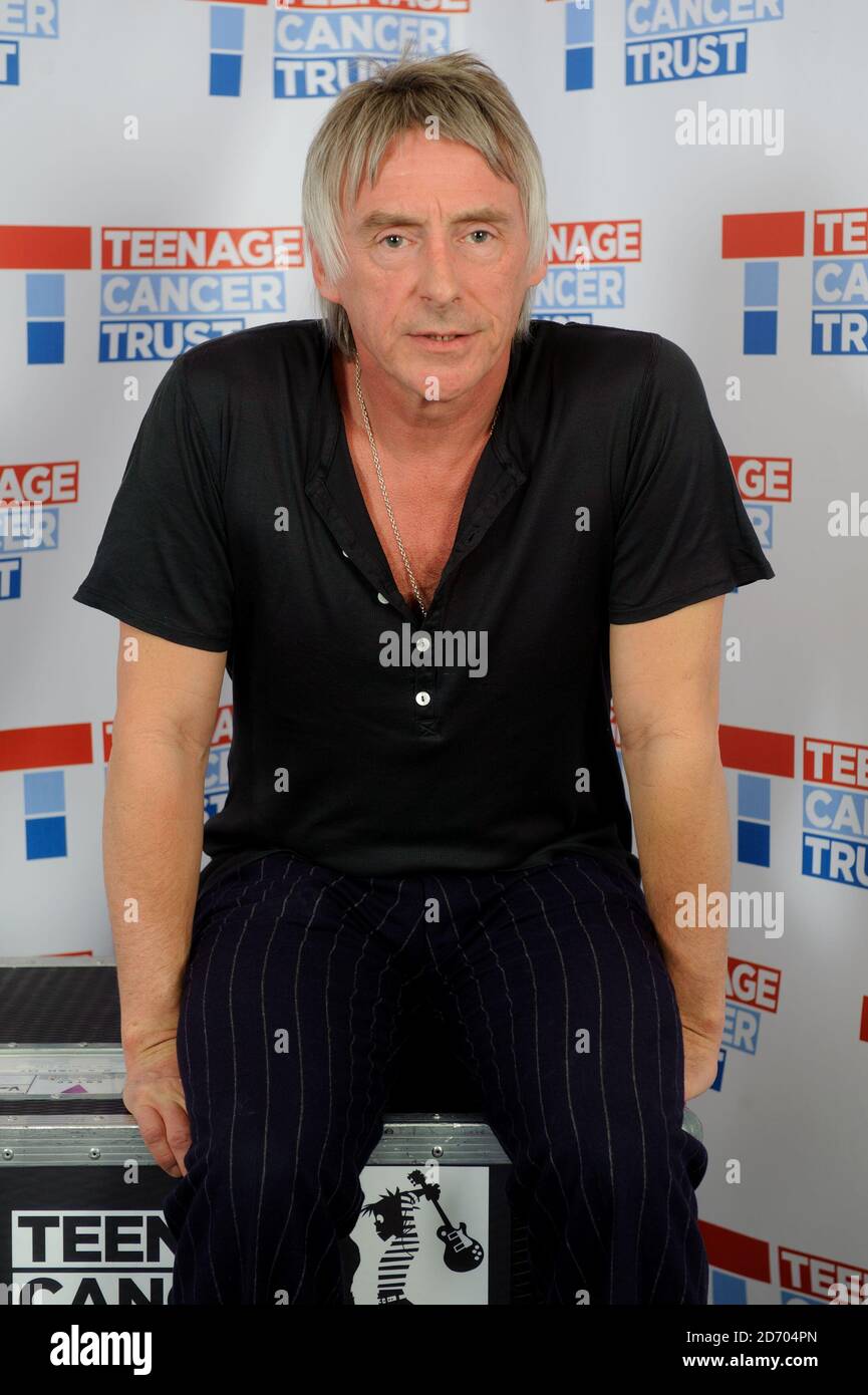 Paul Weller pictured backstage at the opening night of the Teenage ...