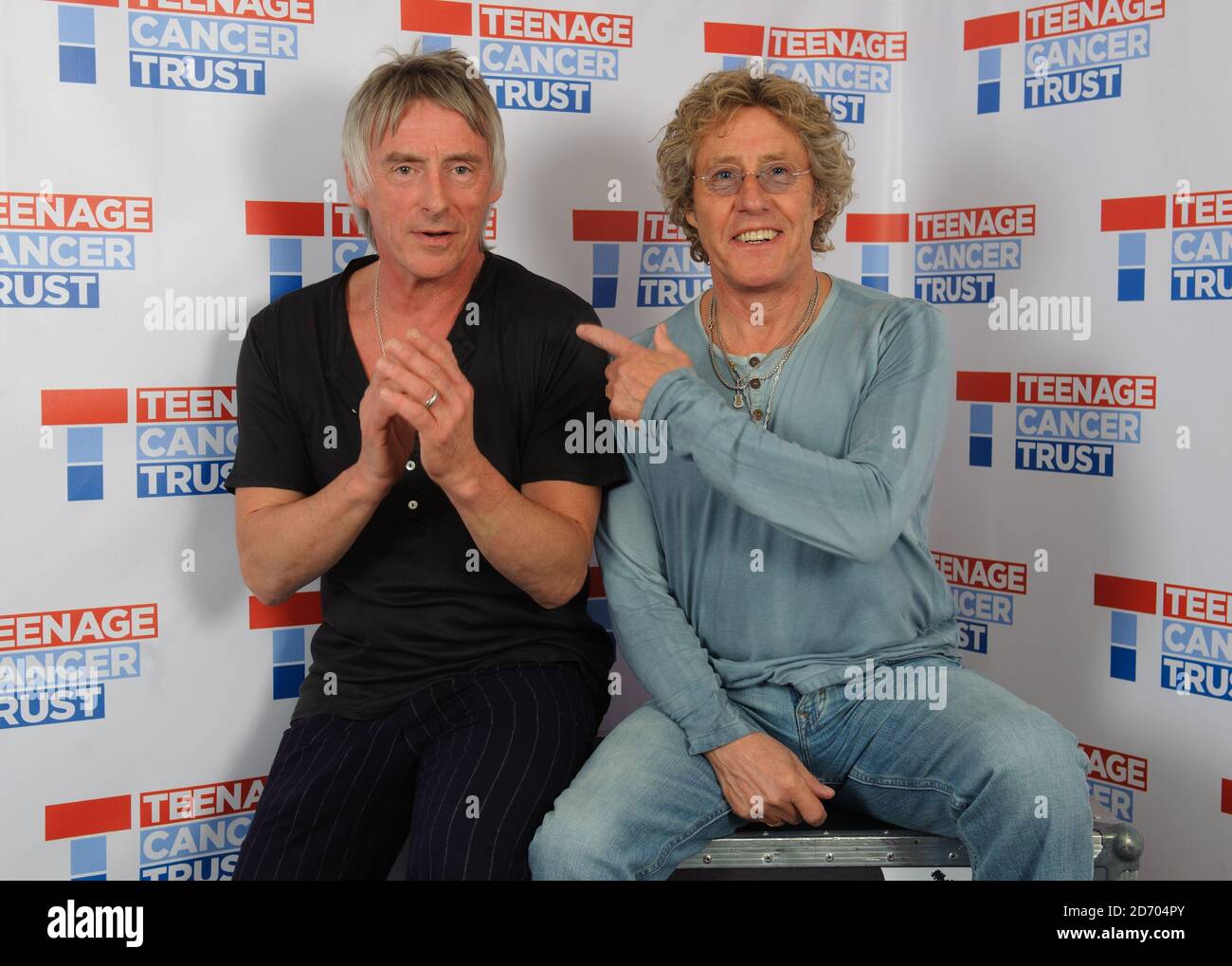 Paul Weller and Roger Daltrey pictured backstage at the opening night ...