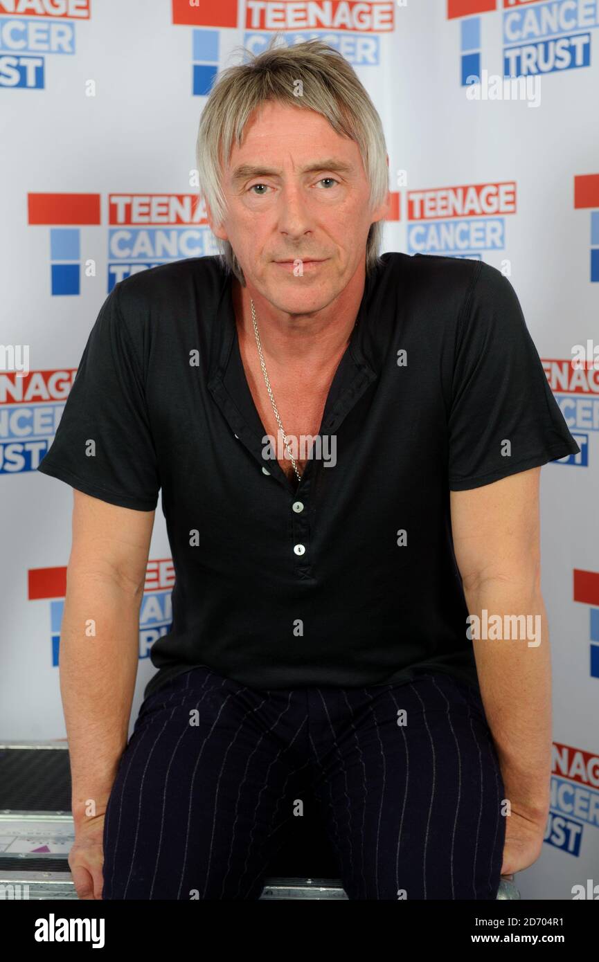 Paul Weller pictured backstage at the opening night of the Teenage ...