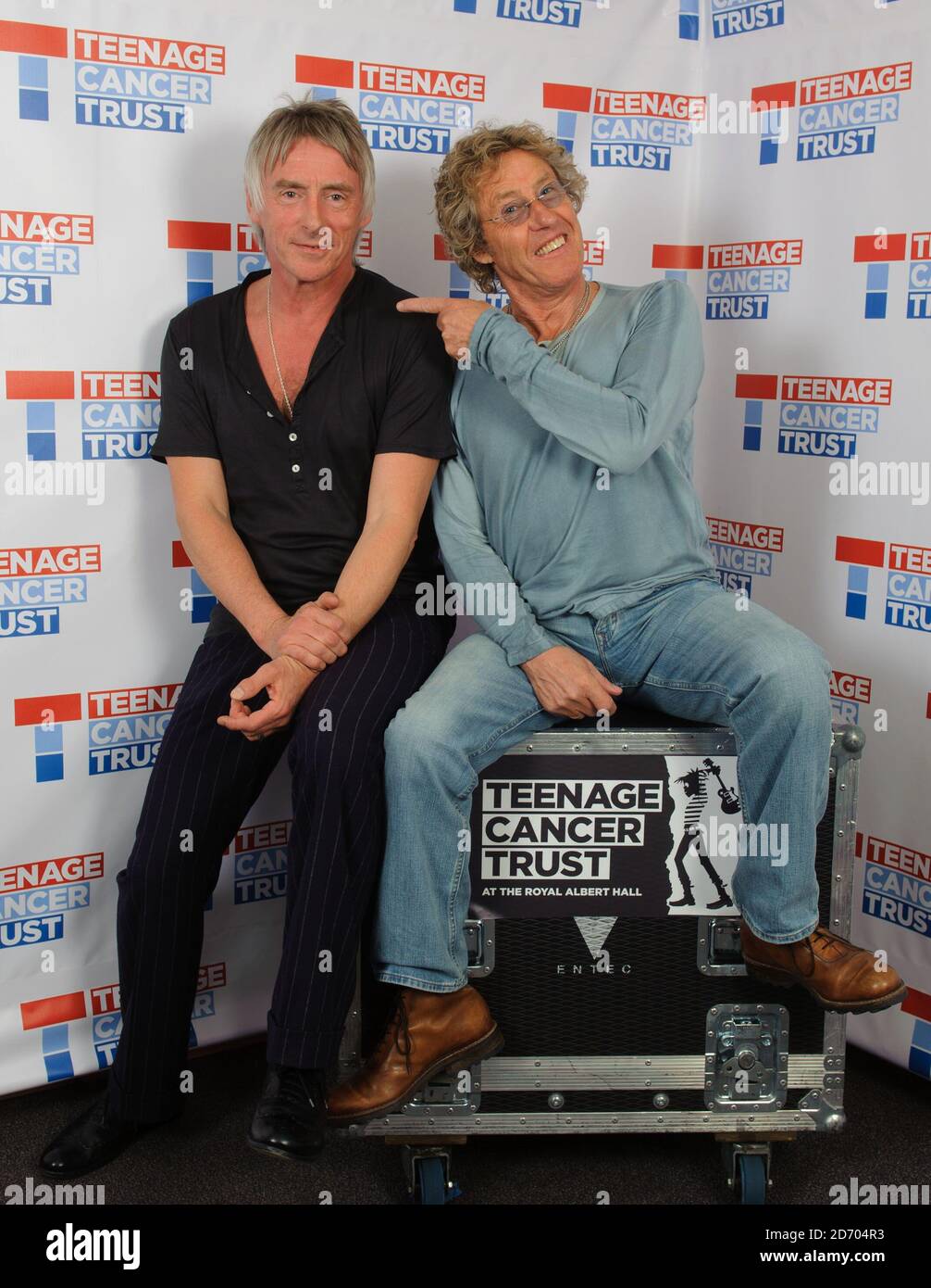 Paul Weller and Roger Daltrey pictured backstage at the opening night ...
